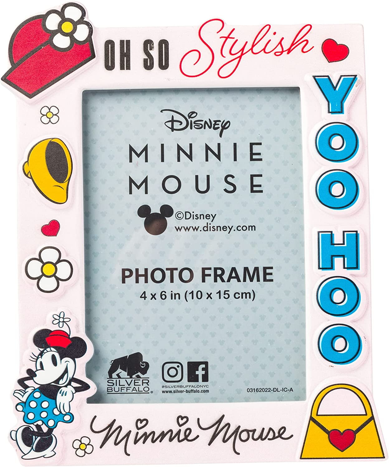 Silver Buffalo Disney Vintage Minnie Mouse Yoo Hoo Oh So Stylish Photo ...