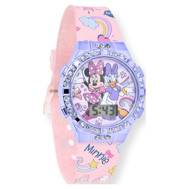 Disney Minnie Mouse and Daisy Unisex Child LCD Watch with Printed ...
