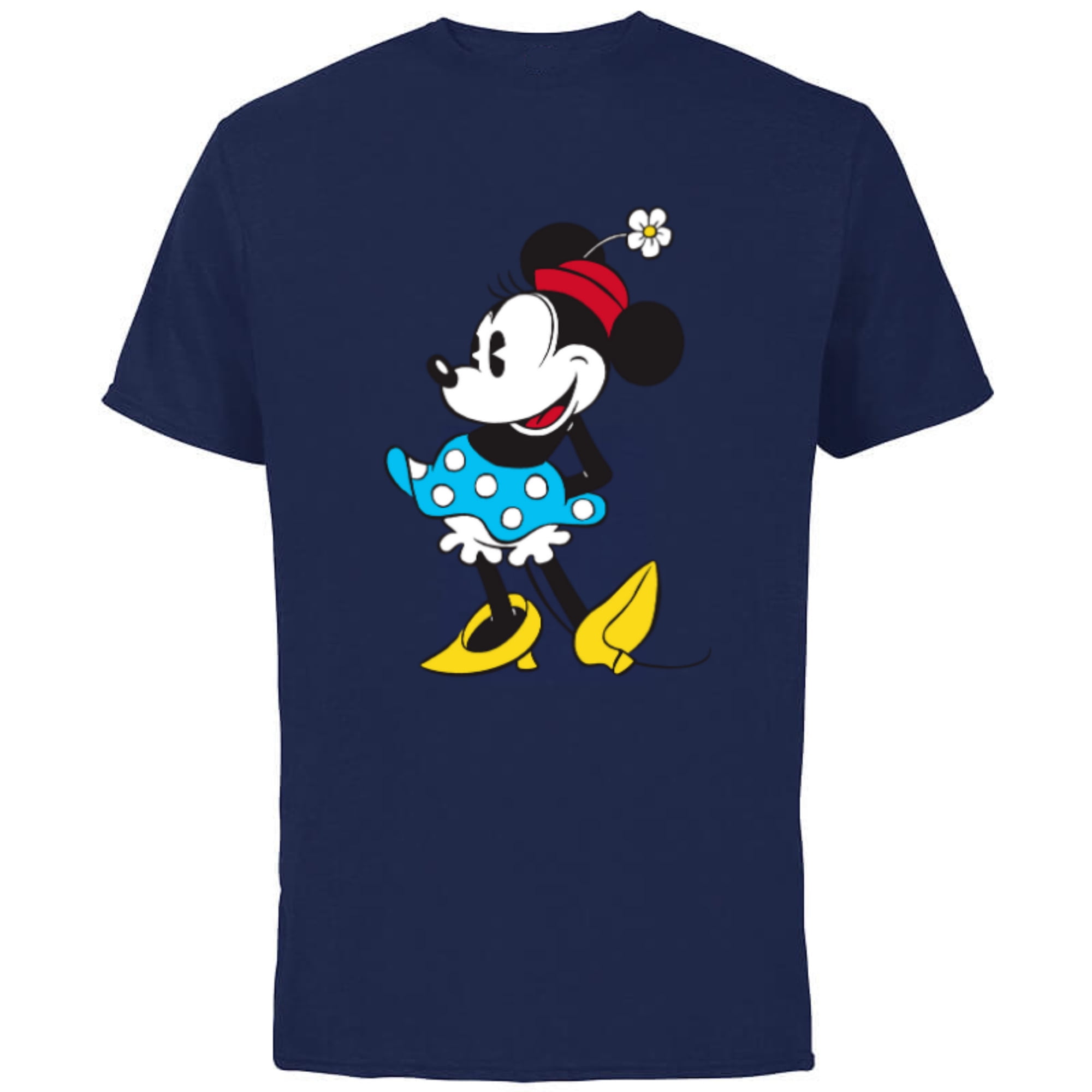 Disney Minnie Mouse in Pillbox Flower Hat - Short Sleeve Cotton T-Shirt ...