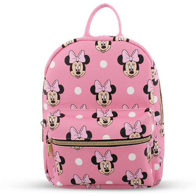 Disney Minnie Mouse with Dots Mini PU Leather Backpack Purse MCCM94YT ...