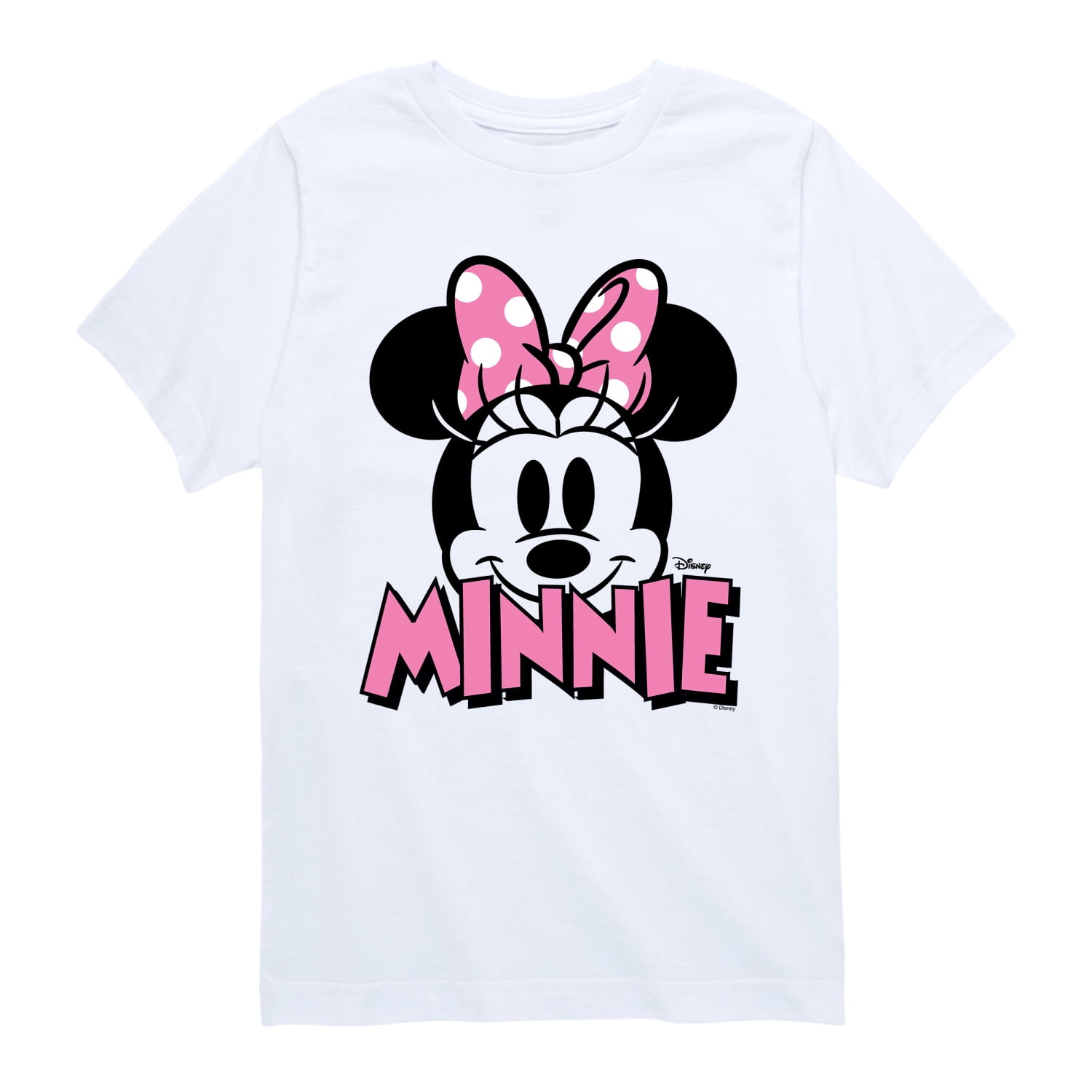 Disney - Minnie Name Bow - Youth Boys Short Sleeve Graphic T-Shirt ...