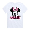 Disney - Minnie Name Bow - Youth Boys Short Sleeve Graphic T-Shirt ...
