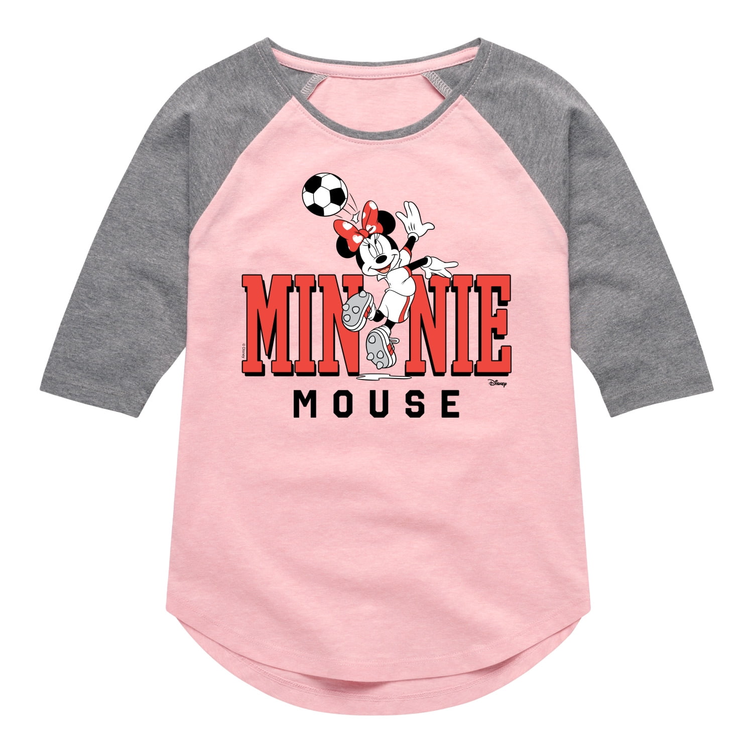 Disney - Minnie Name Soccer - Toddler & Youth Girls Raglan Graphic T ...