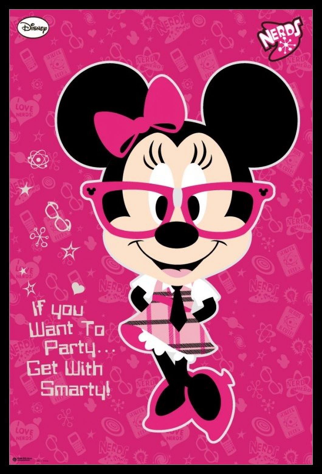 Disney- Minnie Nerds-Hfe Laminated & Framed Poster (24 x 36) - Walmart.com