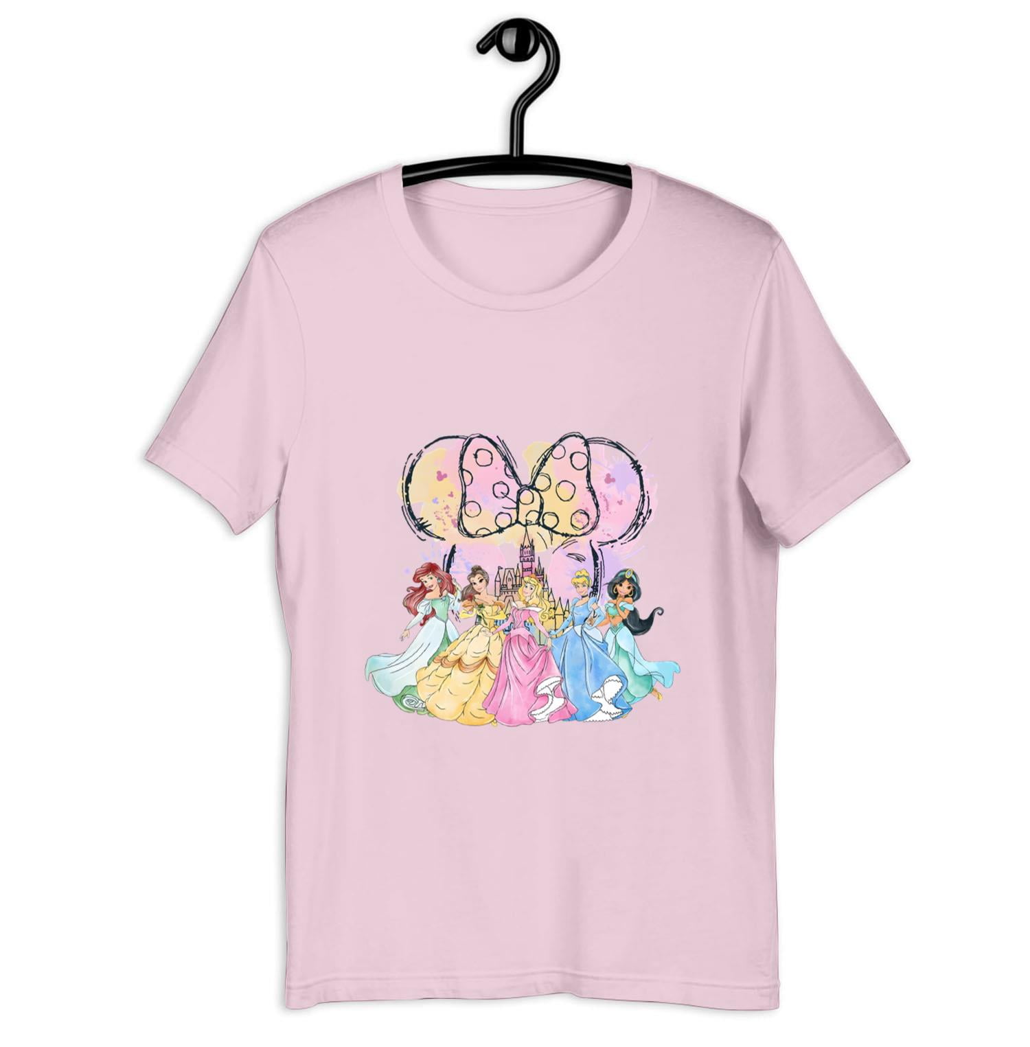 Disney Minnie Princess Comfort Colors Shirt, Disney Watercolor Castle Tee, Disney Princess Shirt ...