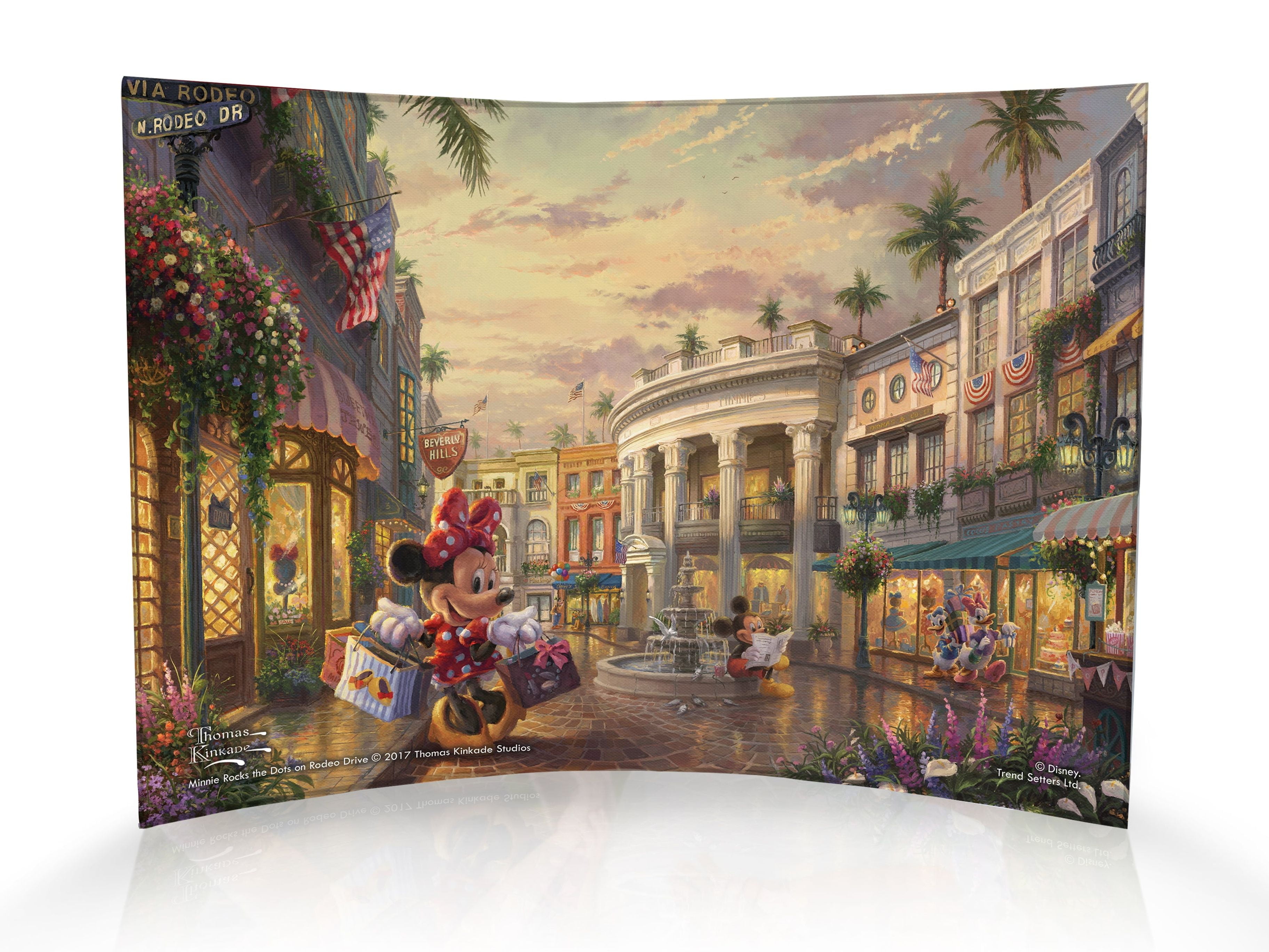 Disney (Minnie Rocks the Dots on Rodeo Drive) 10" x 7" Curved Acrylic ...