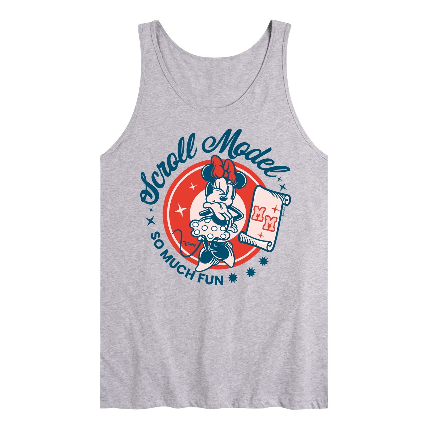 Disney - Minnie Scroll Model - Men's Sleeveless Graphic Tank Top ...