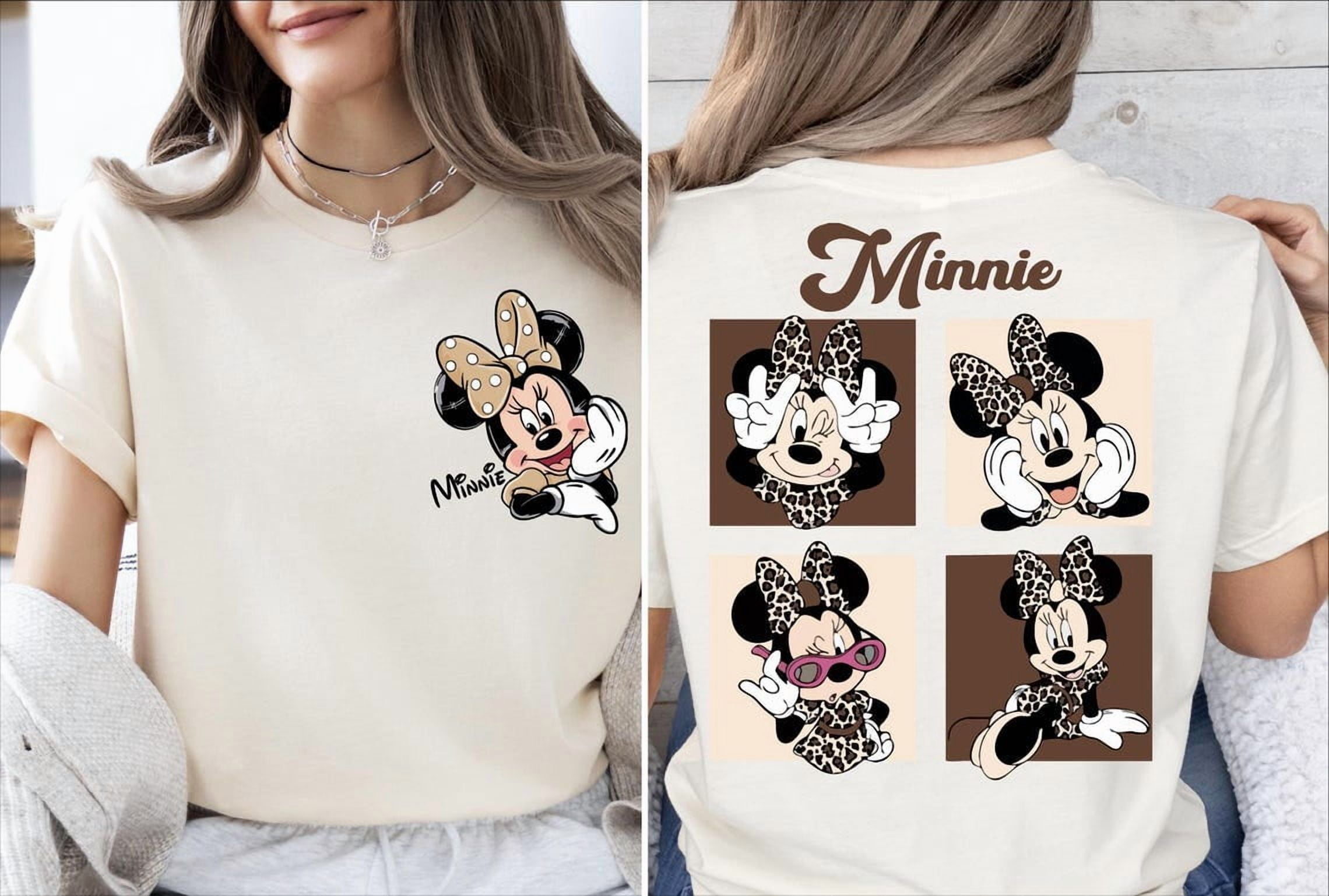 Disney Minnie Shirt, Leopard Minnie Sweater, Disney Minnie T-Shirt ...