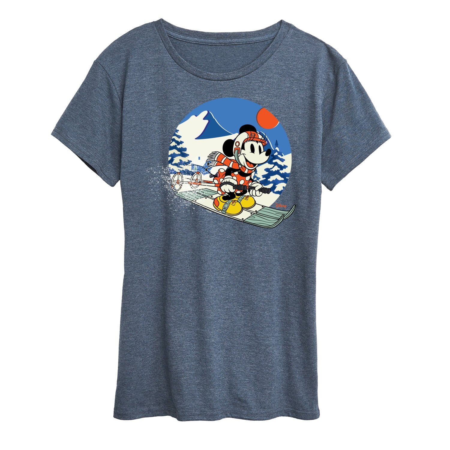 Disney - Minnie Ski - Women's Short Sleeve Graphic T-Shirt - Walmart.com