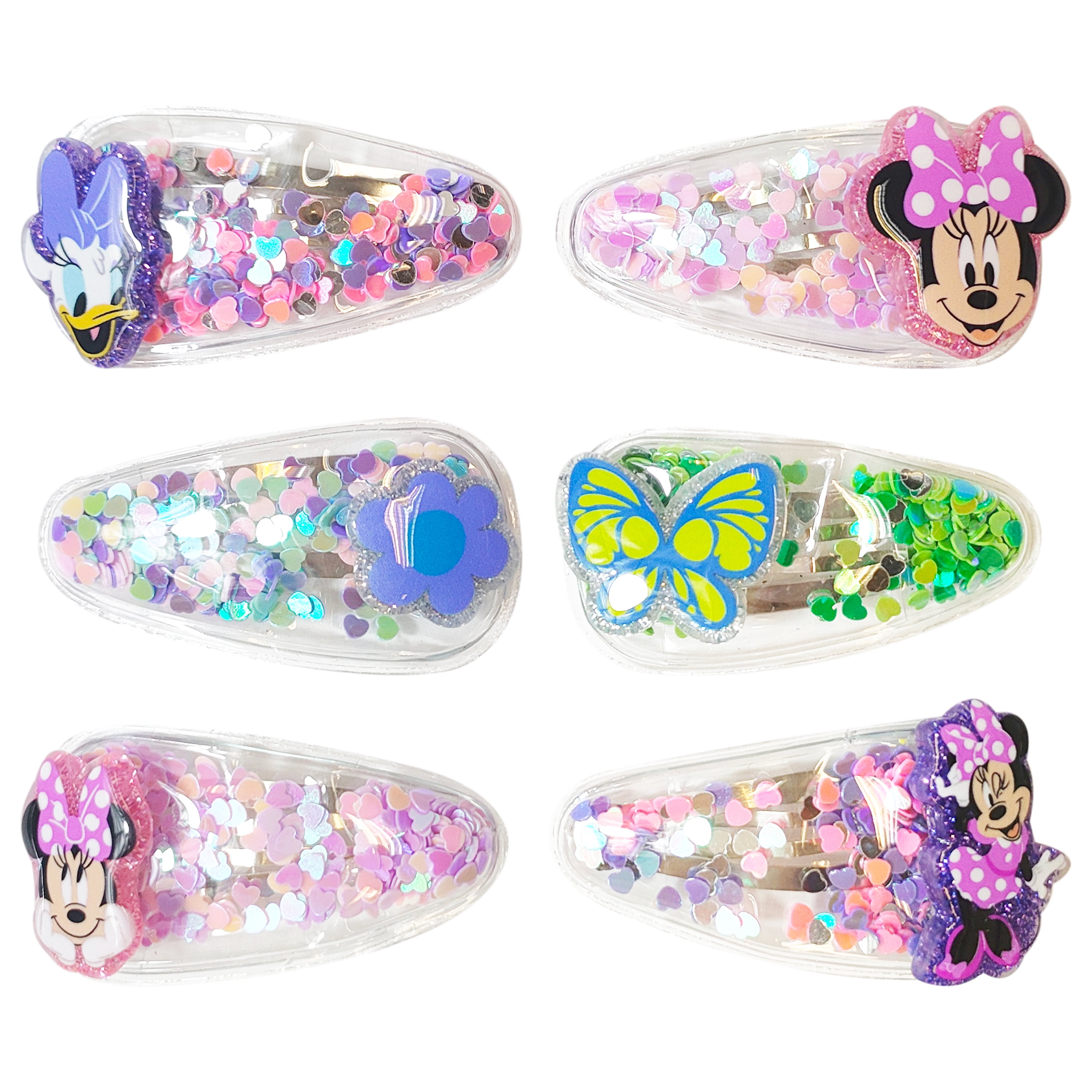Disney Minnie Snap Hair Clips, Multicolor - Walmart.com