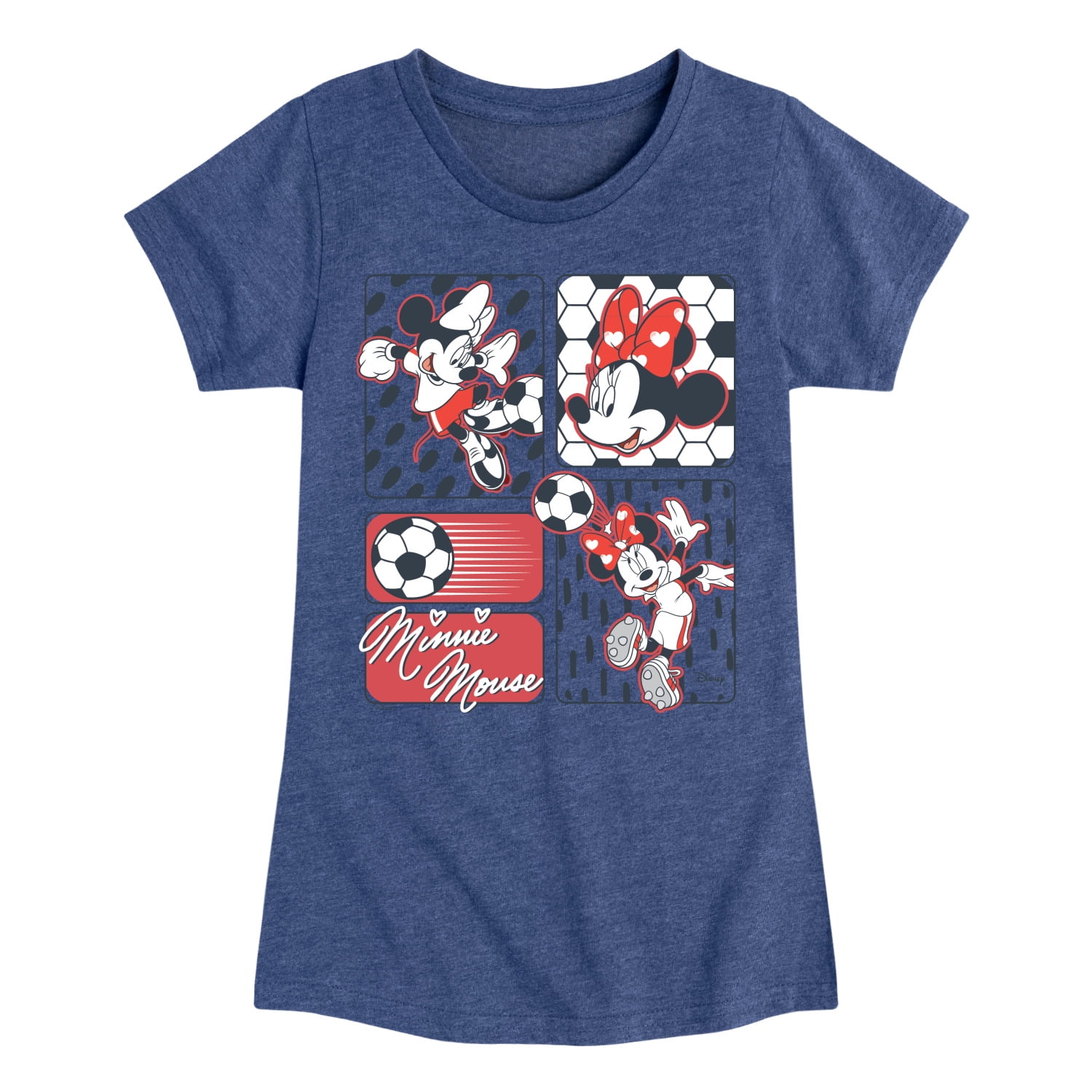 Disney - Minnie Soccer - Toddler & Youth Girls Short Sleeve Graphic T ...