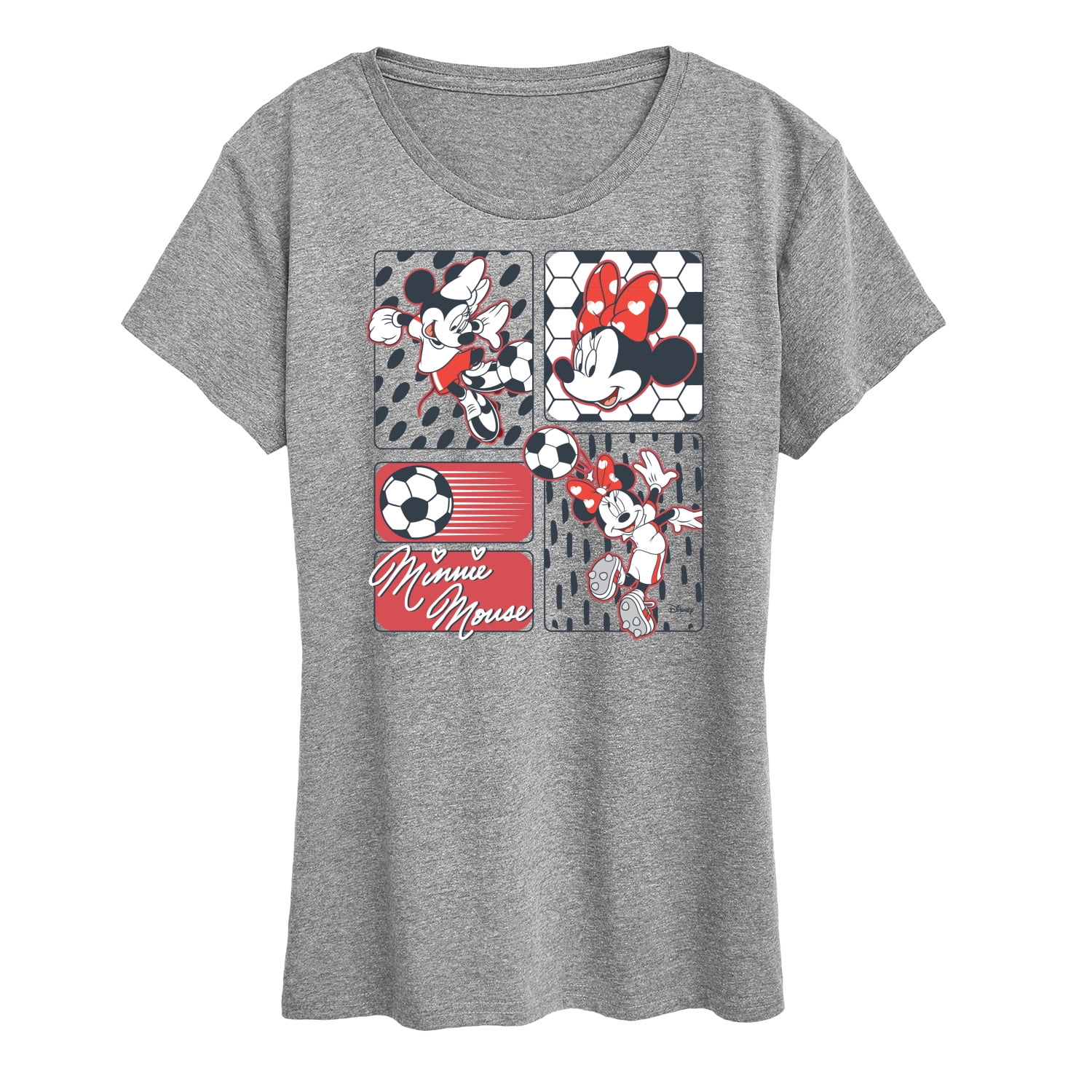 Disney - Minnie Soccer - Women's Short Sleeve Graphic T-Shirt - Walmart.com
