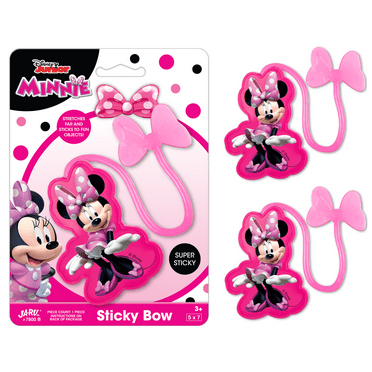 JA-RU Disney Mickey & Minnie Mouse Sticky Stretchy Star & Bow Plus ...