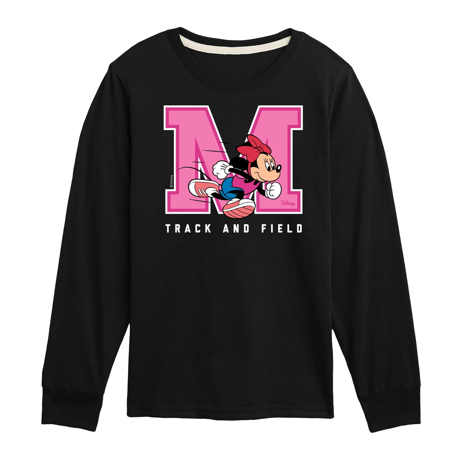 Disney - Minnie Track And Field - Toddler And Youth Long Sleeve Graphic ...