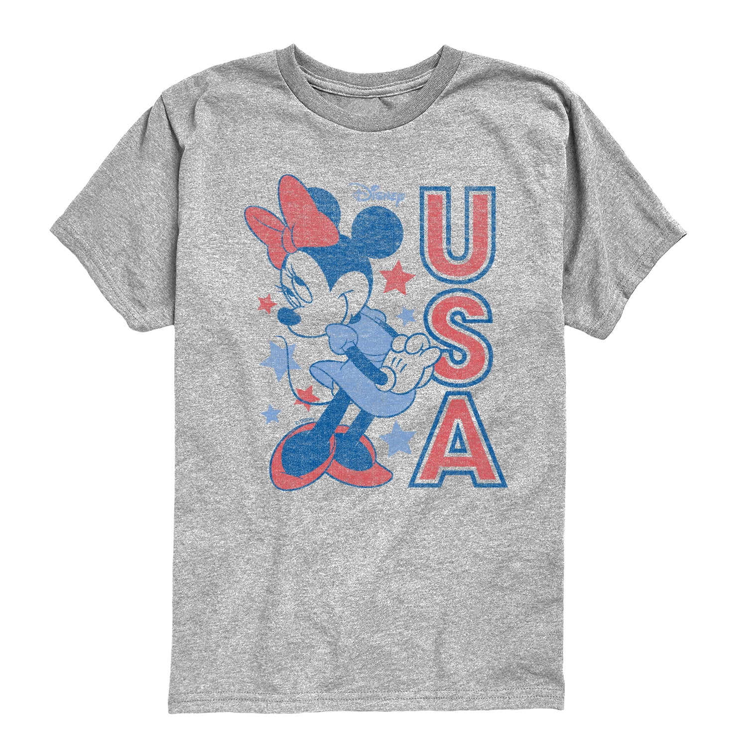Disney - Minnie Usa - Youth Boys Short Sleeve Graphic T-Shirt - Walmart.com