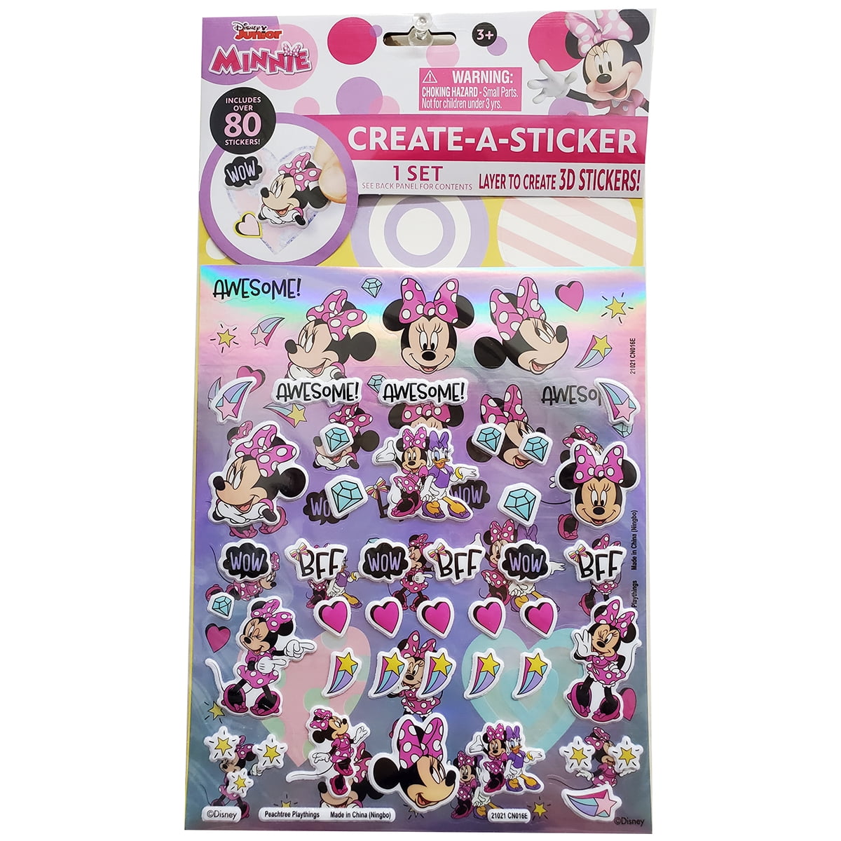 Disney Minnie over 80Stickers set X 2 - Walmart.com