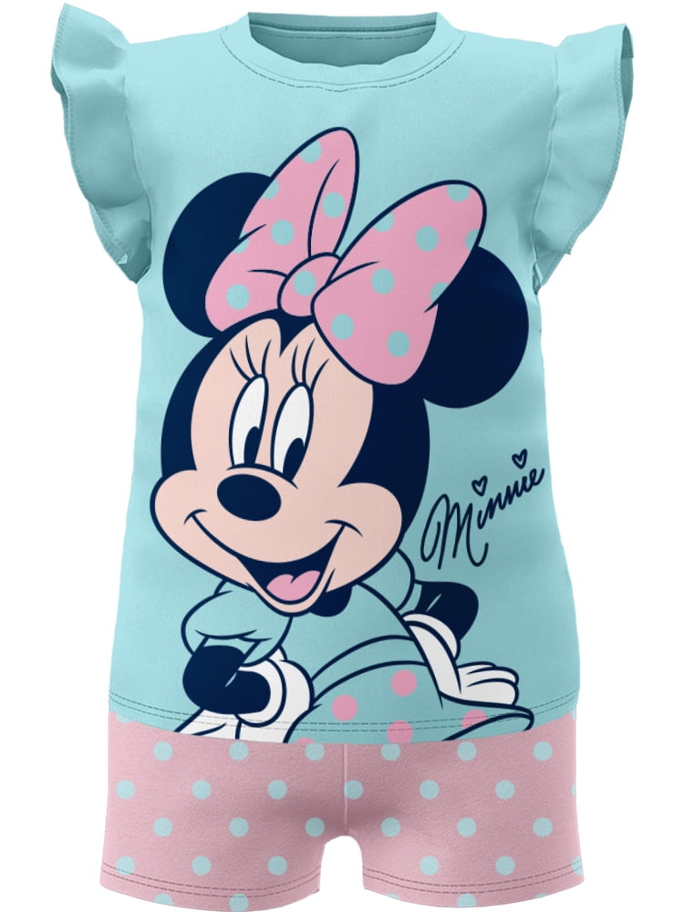 Disney Mint Minnie Toddler Girls 2 Piece Set - Walmart.com