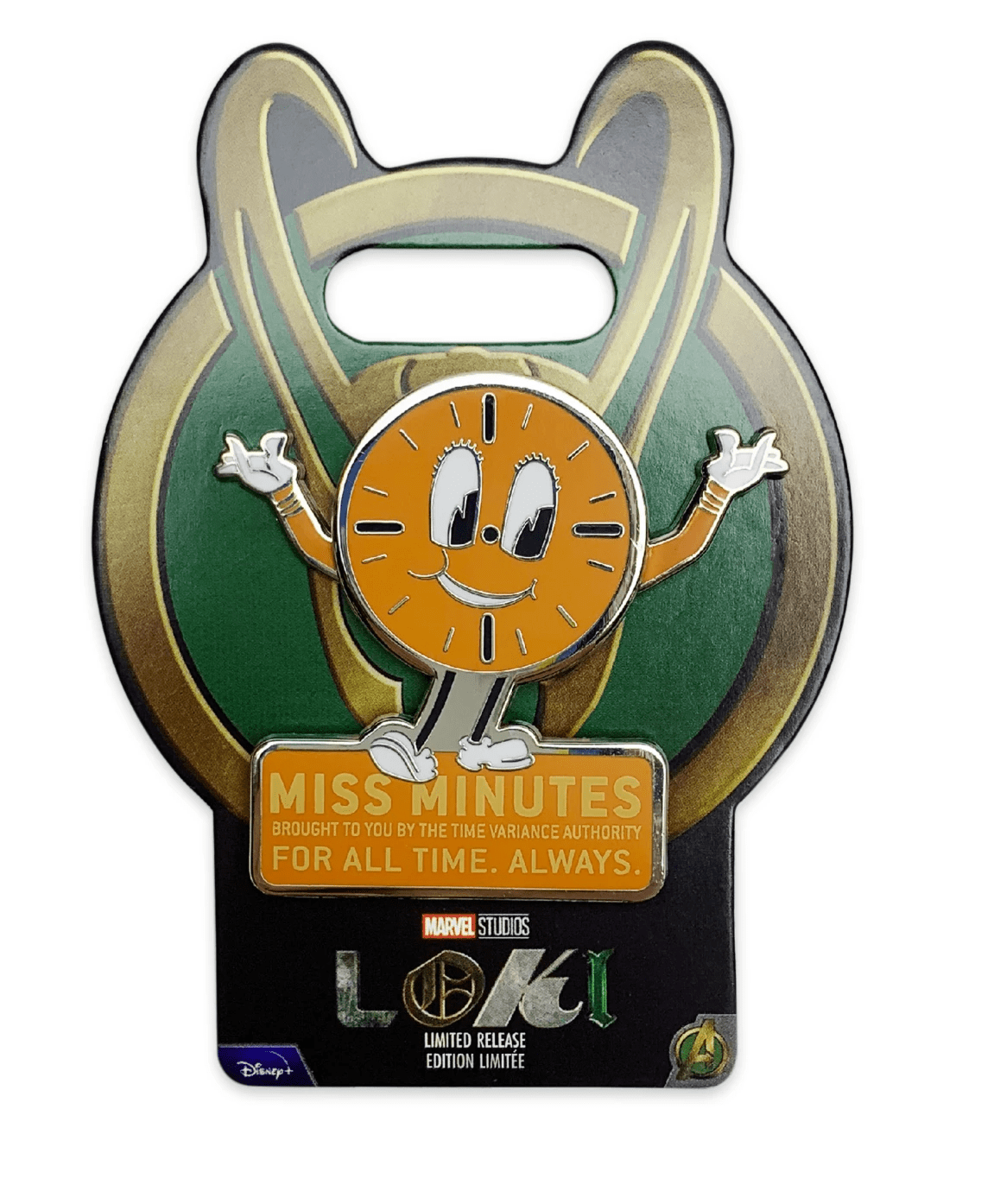 Disney Miss Minutes Marvel's Loki Pin Limited Release New with Card ...