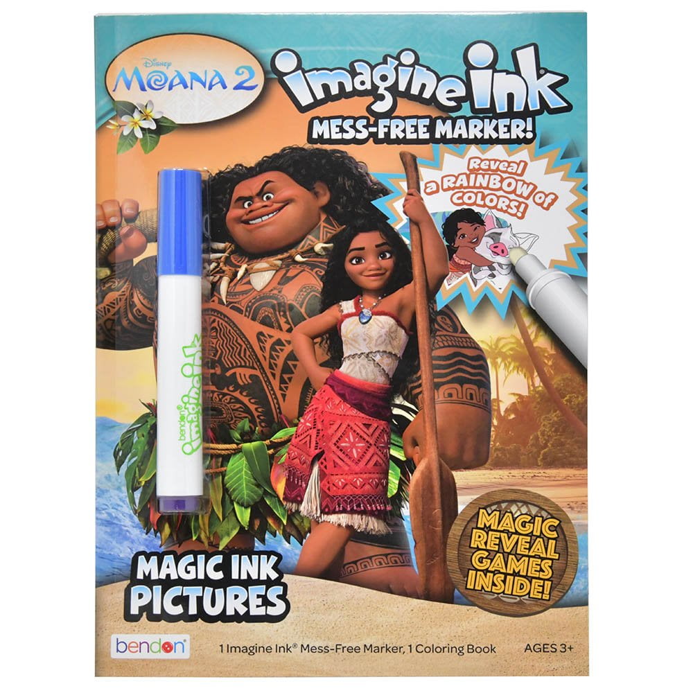 Disney Moana 2 12 pg Imagine Ink Coloring Book, kid - Walmart.com