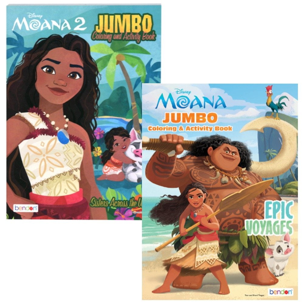 Disney Moana 2 80 Pg Coloring Book 2 Assorted, Girls - Walmart.com