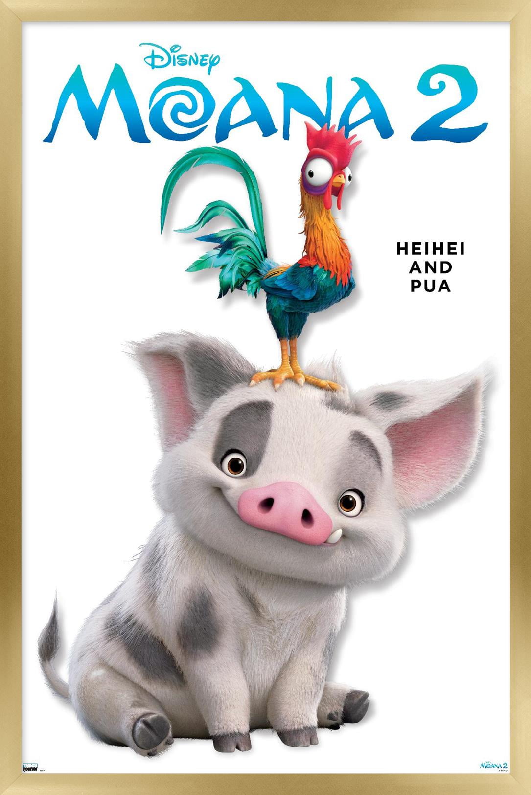 Disney Moana 2 - Heihei and Pua Feature Series Wall Poster, 14.725" x ...