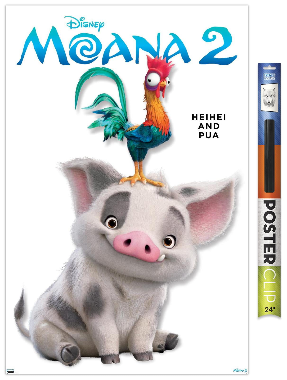 Disney Moana 2 - Heihei and Pua Feature Series Wall Poster, 22.375" x ...