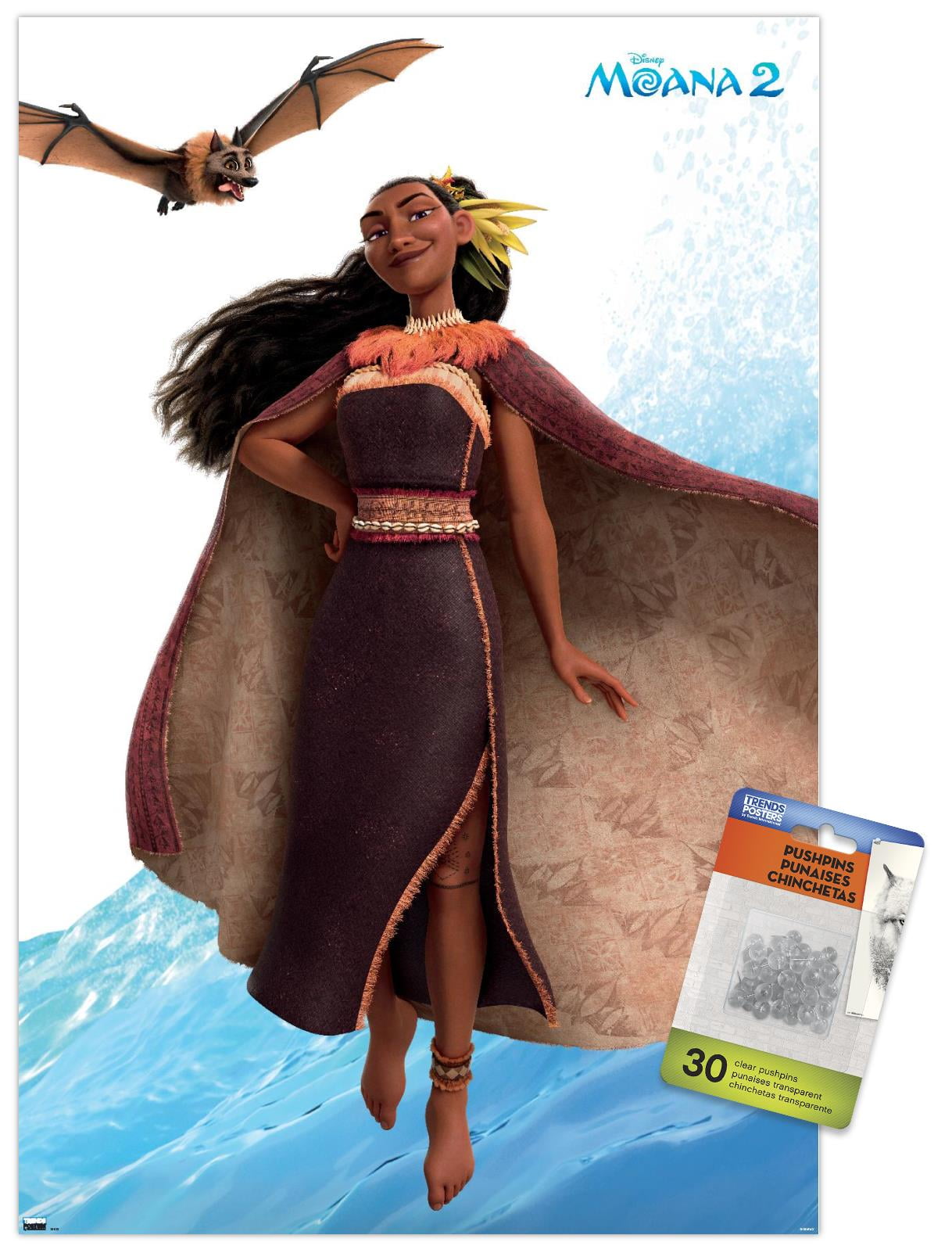 Disney Moana 2 - Matangi Wall Poster with Push Pins, 14.725" x 22.375 ...