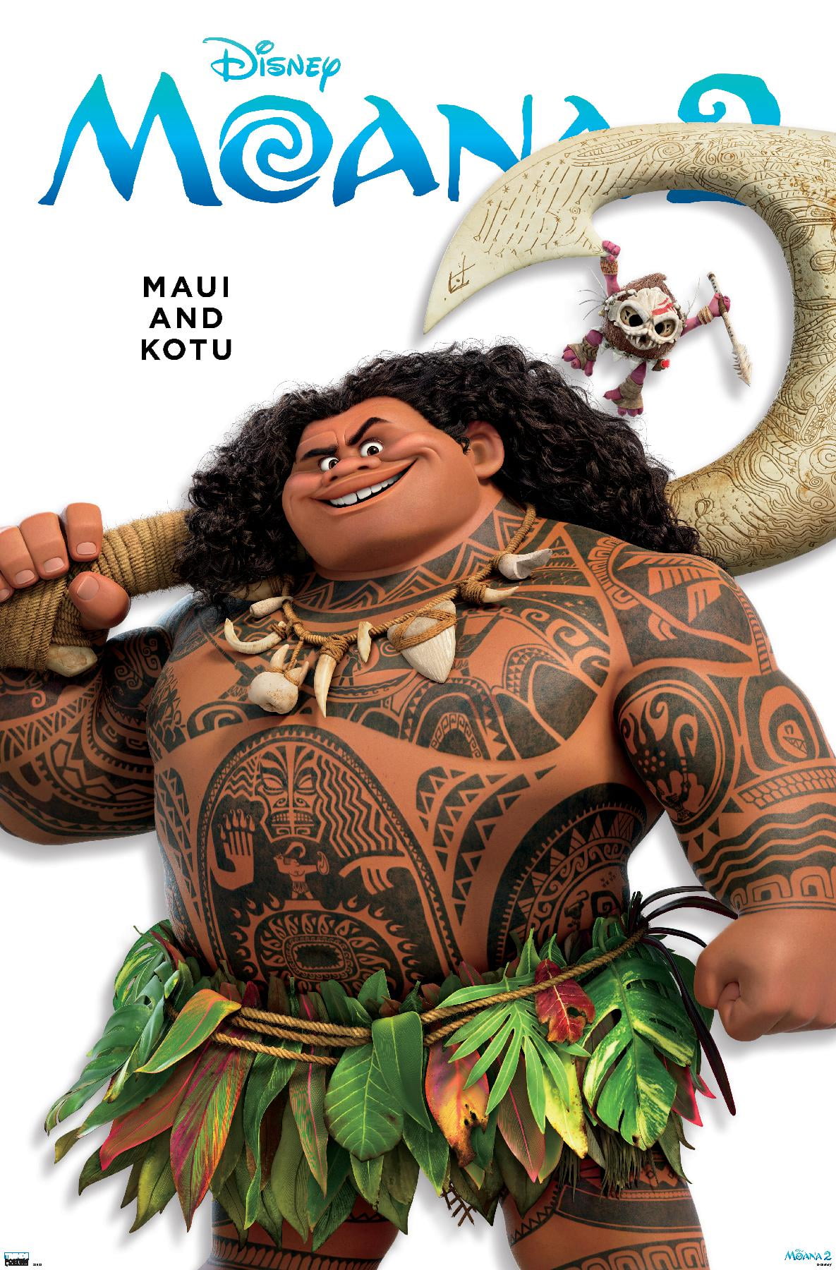 Disney Moana 2 - Maui and Kotu Feature Series Wall Poster, 22.375" x 34 ...