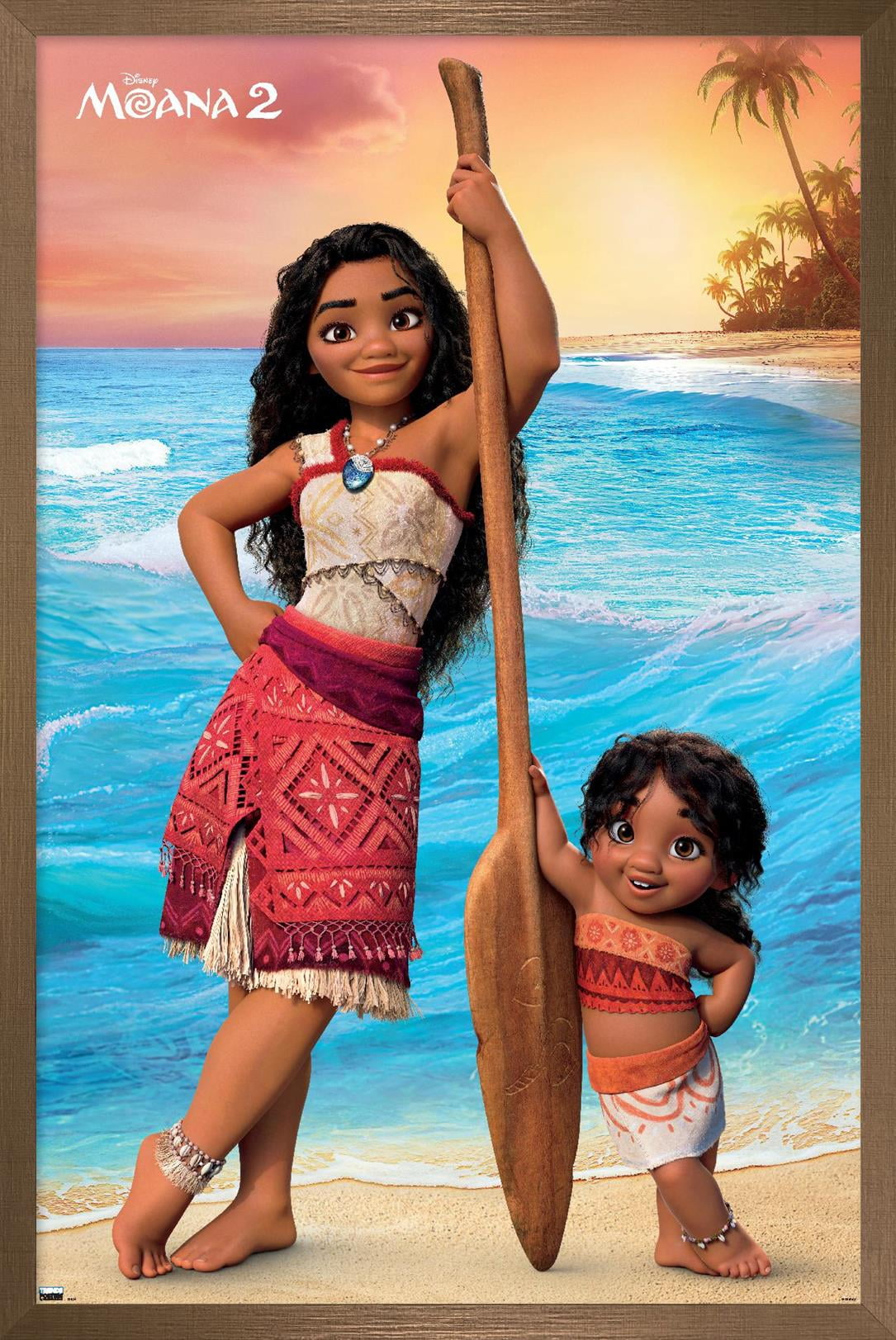 Disney Moana 2 - Moana and Simea Wall Poster, 22.375" x 34" Framed - Walmart.com