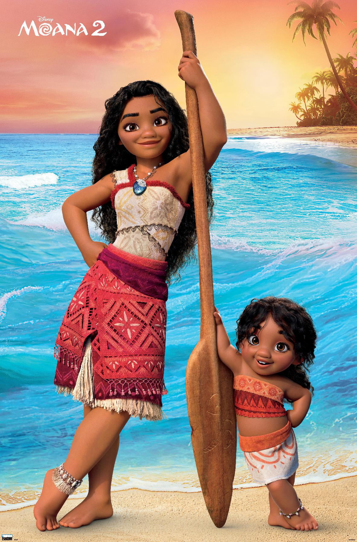 Disney Moana 2 - Moana and Simea Wall Poster, 22.375 Disney Moana 2 - Moana and Simea Wall Poster, 22.375
