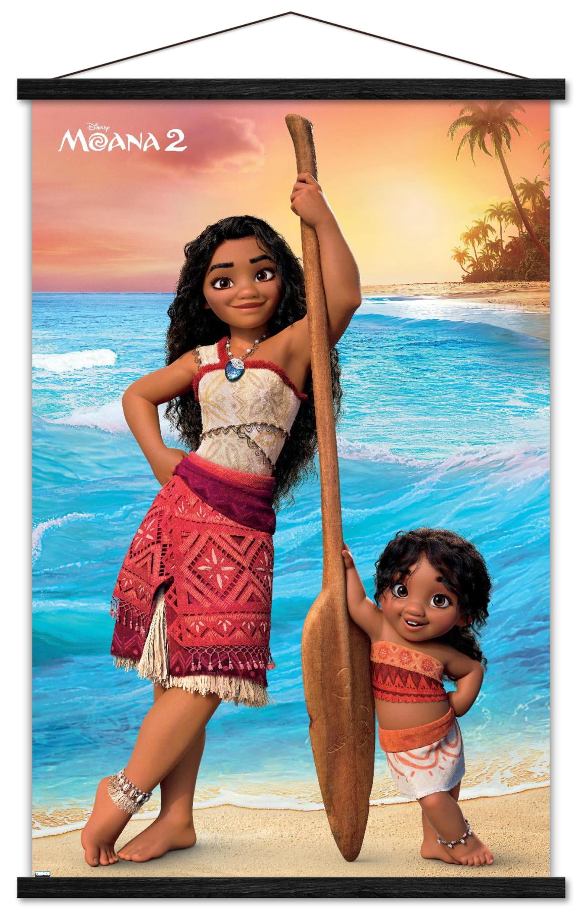 Disney Moana 2 - Moana and Simea Wall Poster with Magnetic Frame, 22. ...