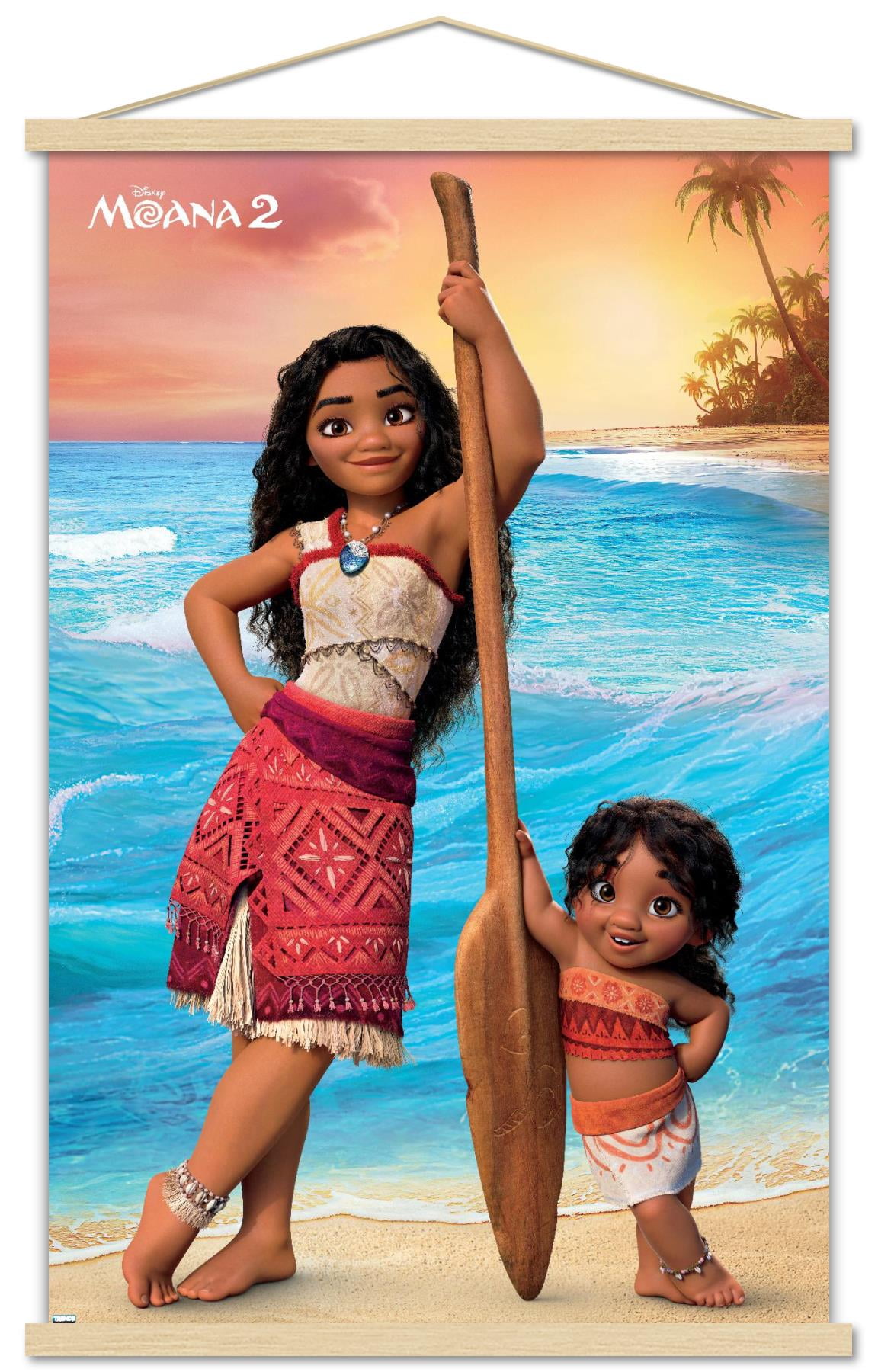 Disney Moana 2 - Moana and Simea Wall Poster with Magnetic Frame, 22. ...