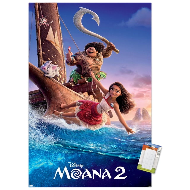 Disney Moana 2 - One Sheet Wall Poster, 14.725" x 22.375" - Walmart ...