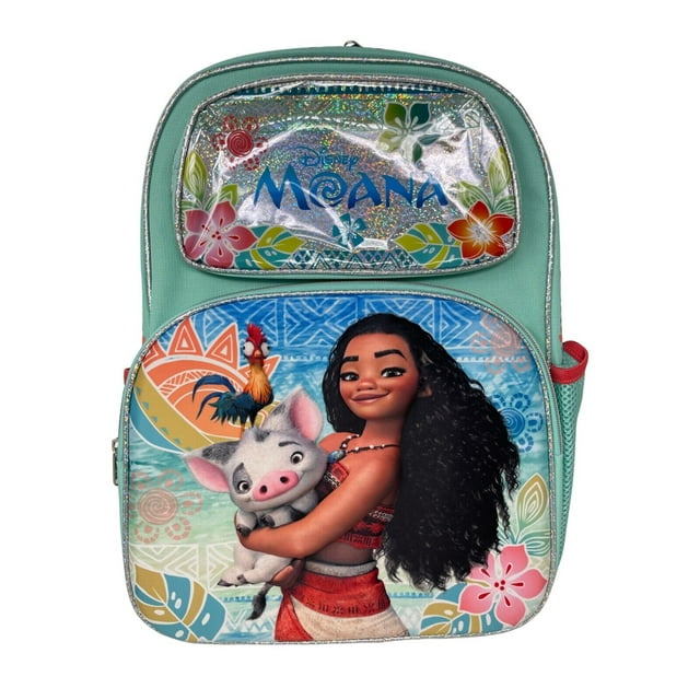 Disney Moana 3D Face 16 Inches Large Backpack - Walmart.com