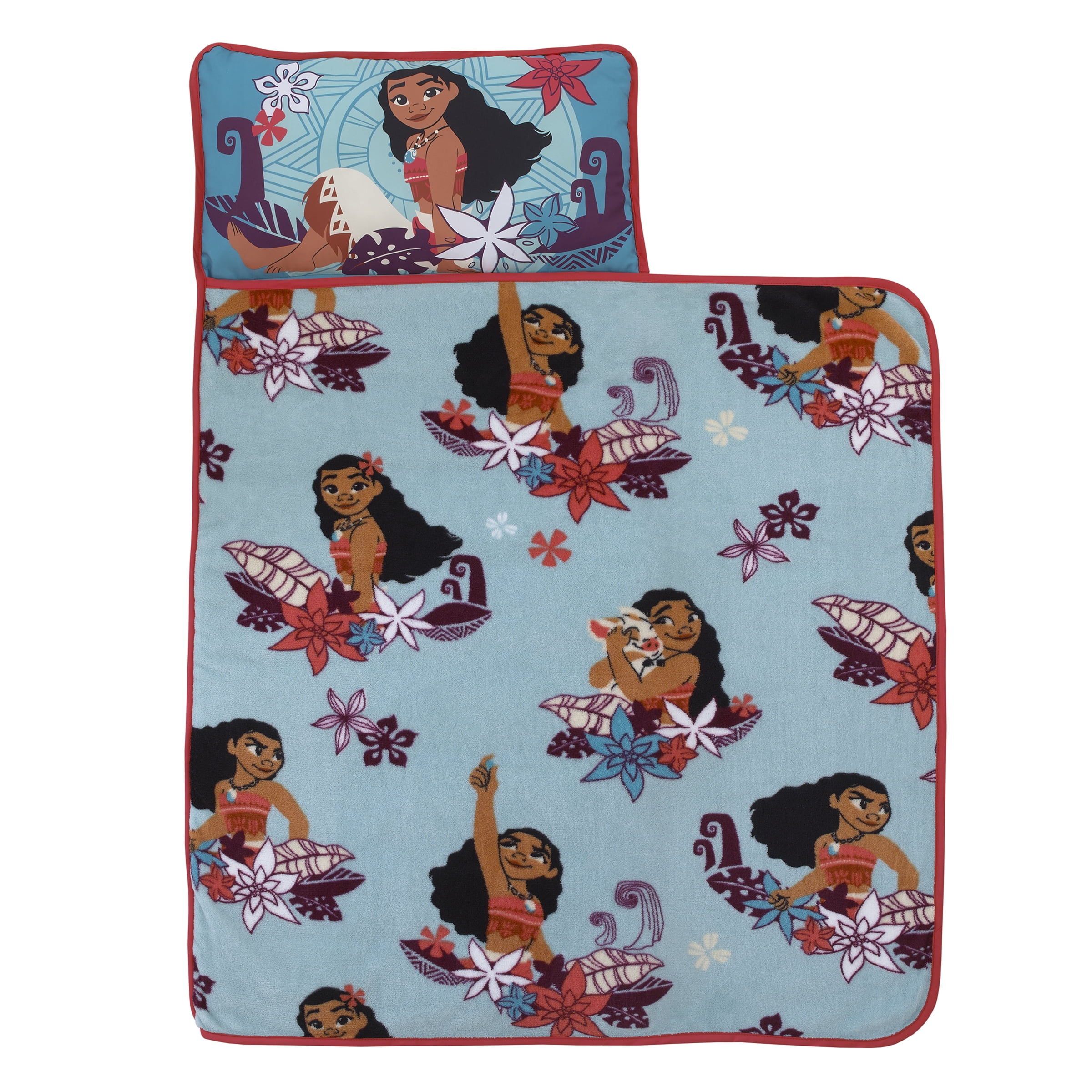 Disney Moana Blue, Brown, Multi-Color Princess Polyester Nap Mats ...