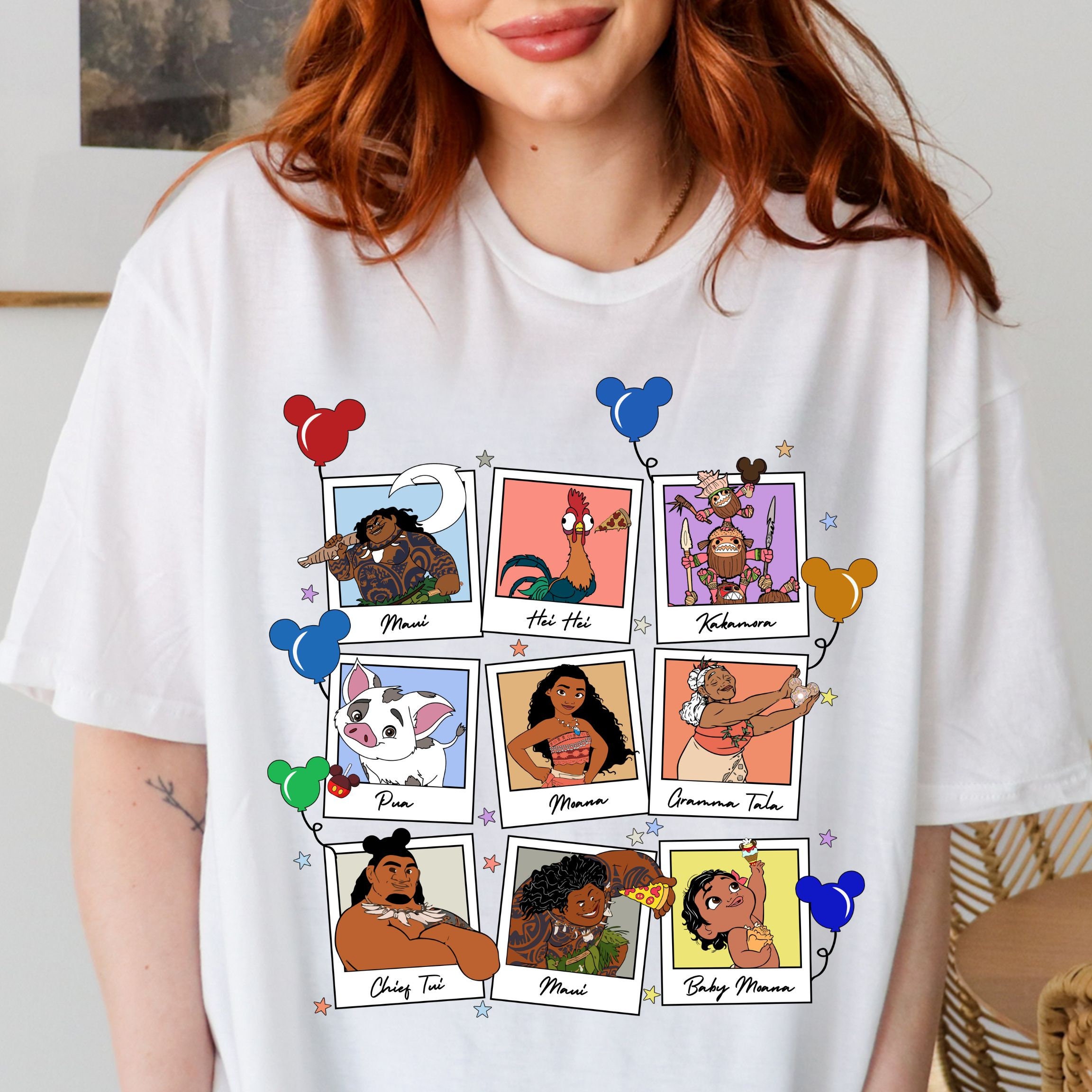 Disney Moana Collage Themed Shirt, Disney Moana Movie Shirt, Disney ...