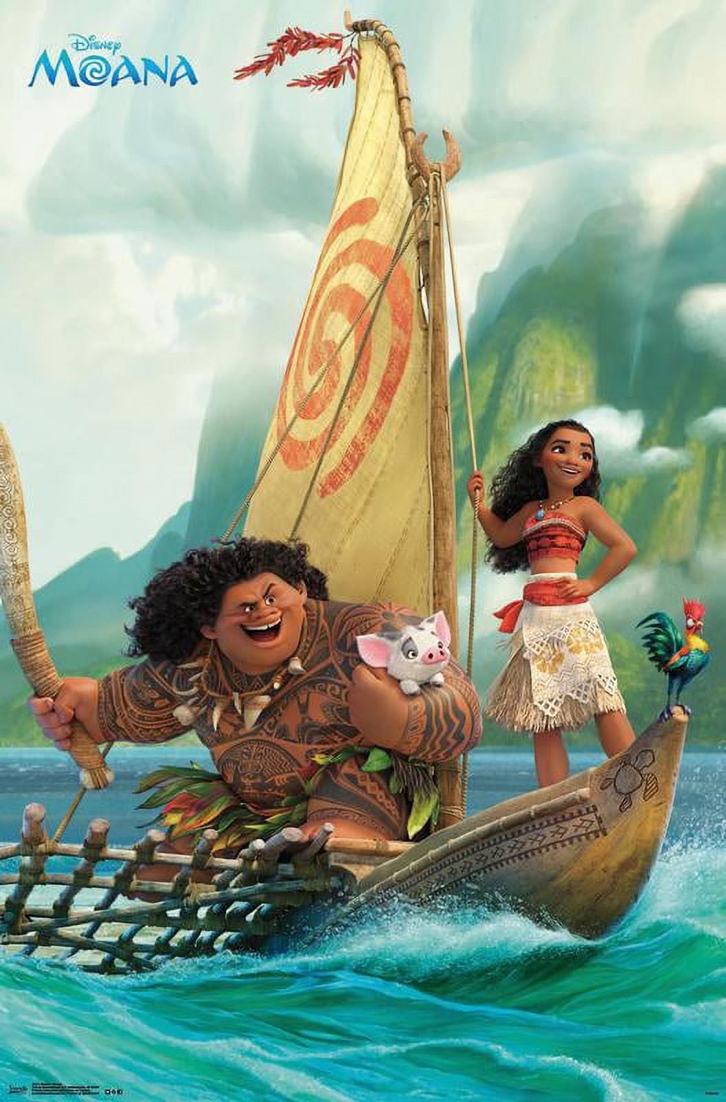 Disney Moana - Group Wall Poster, 22.375" x 34" - Walmart.com