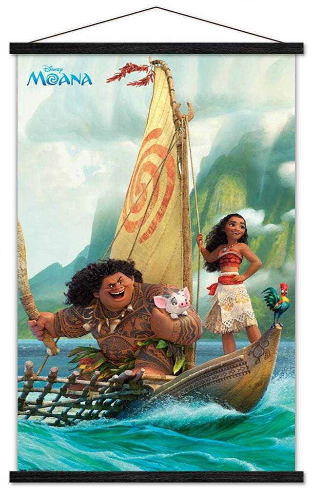Disney Moana - Group Wall Poster with Magnetic Frame, 22.375" x 34 ...