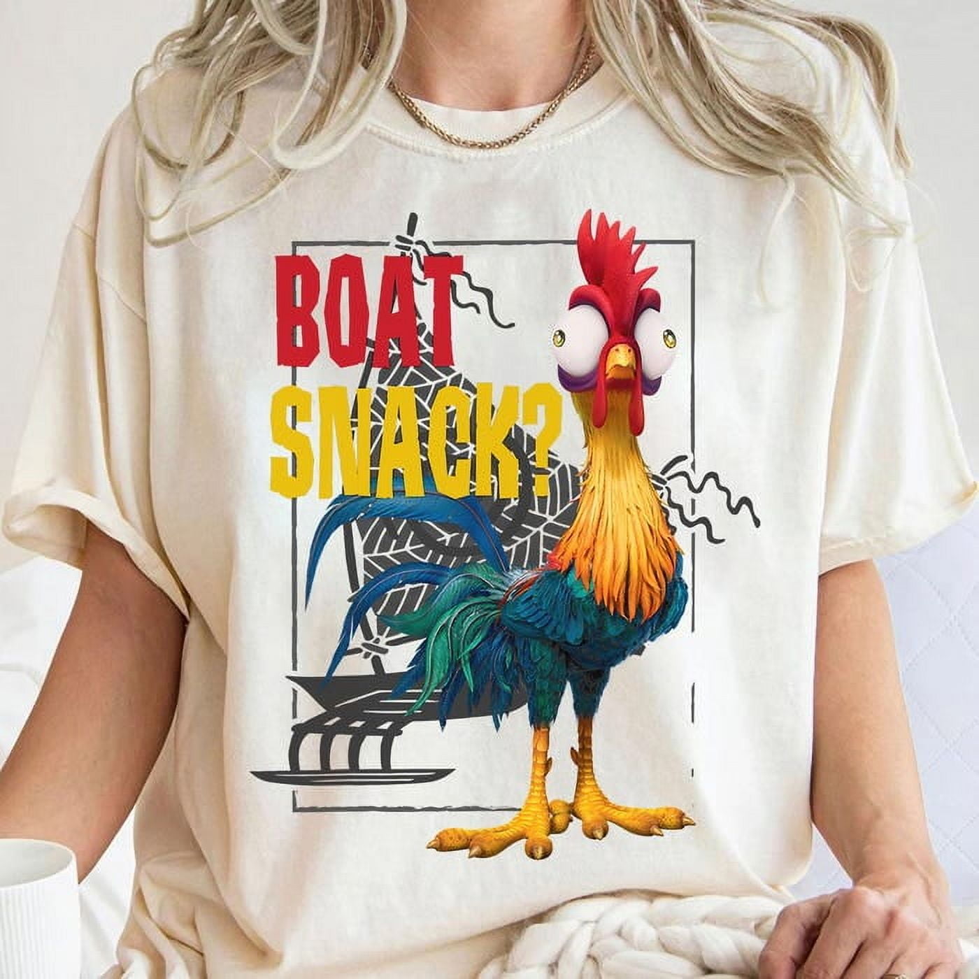 Disney Moana Hei Hei Boat Snack Graphic T-Shirt, Hei Hei Roaster ...