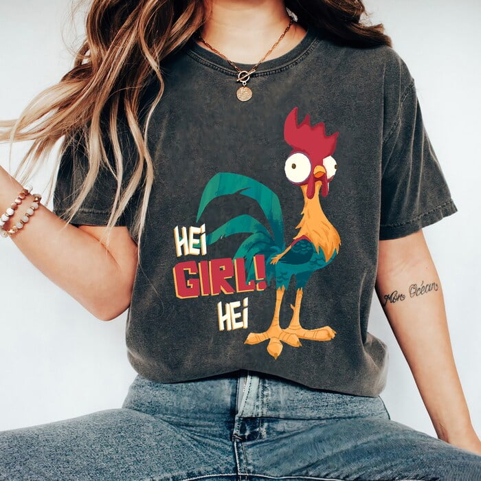 Disney Moana Hei Hei Chicken Hei Girl Hei T-Shirt, Hei Hei Rooster, WDW ...