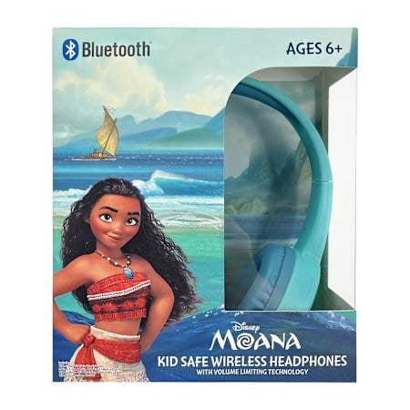 Disney Moana Kid Safe Wireless Bluetooth Headphones - Walmart.com