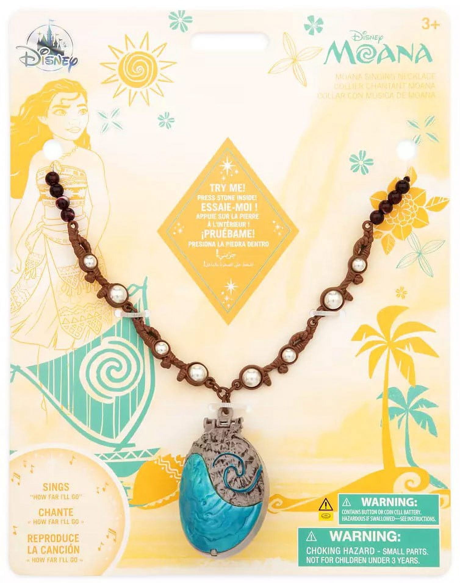 Disney Pendant, Moana Blue Stone Singing Necklace, Base Metal - Walmart.com