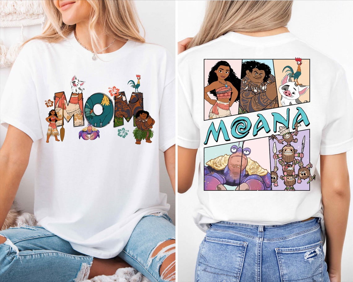 Disney Moana Mom Shirt, Princess Moana Family Matching T-Shirt, Maui ...