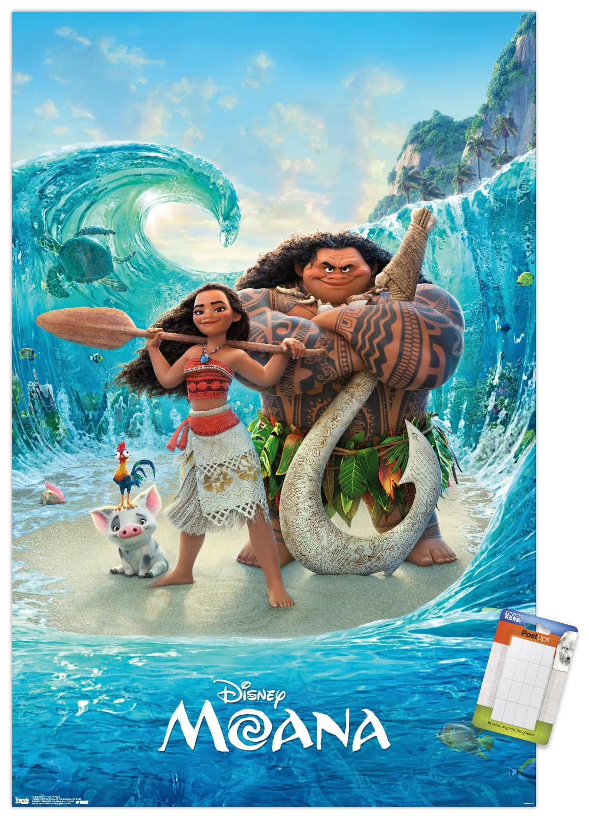 Disney Moana - Ocean Floor Wall Poster, 14.725" x 22.375" - Walmart.com
