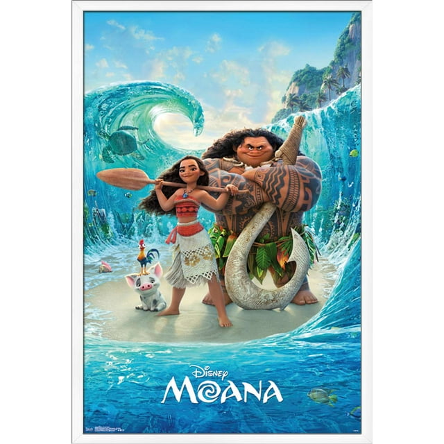 Disney Moana - Ocean Floor Wall Poster, 22.375" x 34", Framed - Walmart.com