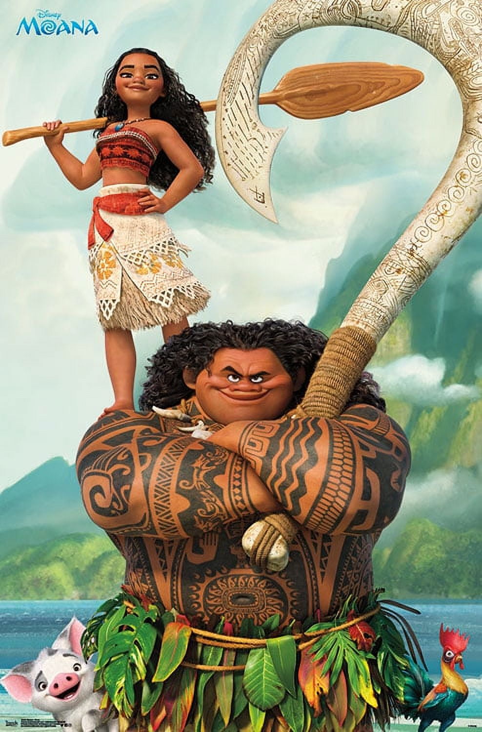 Disney Moana - Pose Wall Poster, 22.375" x 34" - Walmart.com