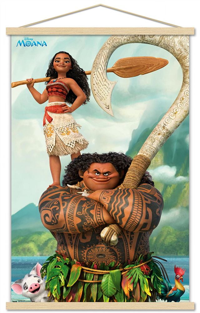 Disney Moana - Pose Wall Poster with Magnetic Frame, 22.375" x 34 ...