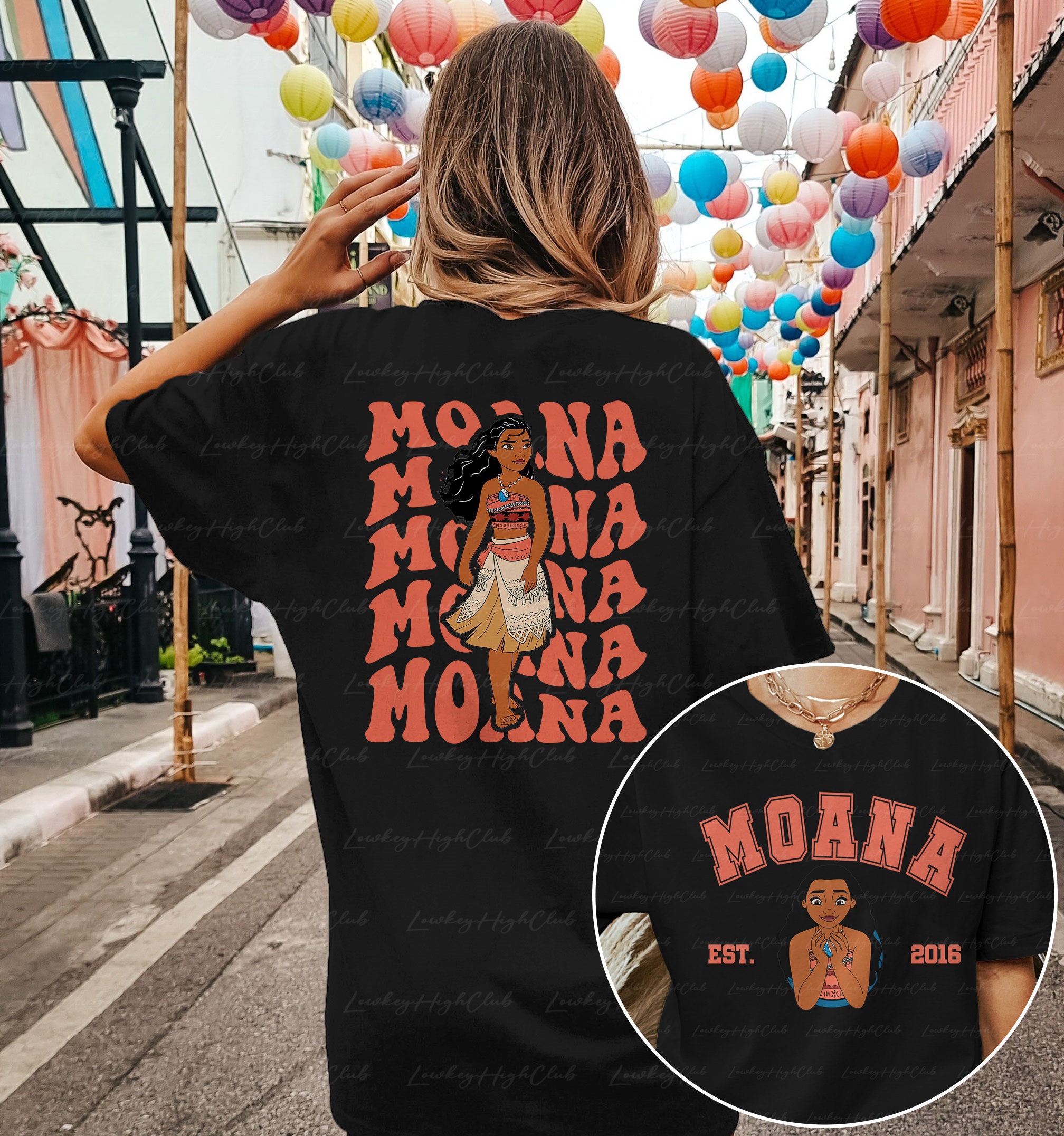 Disney Moana Princess 2 Sided, Disney Princess Shirt, Princess Moana ...