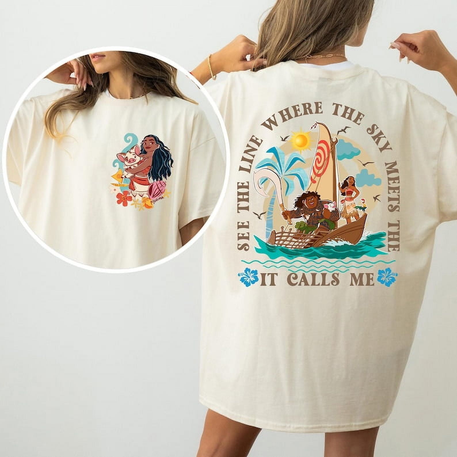 Disney Moana Princess Shirt, Hei Hei and Pua Shirt, Moana Princess ...