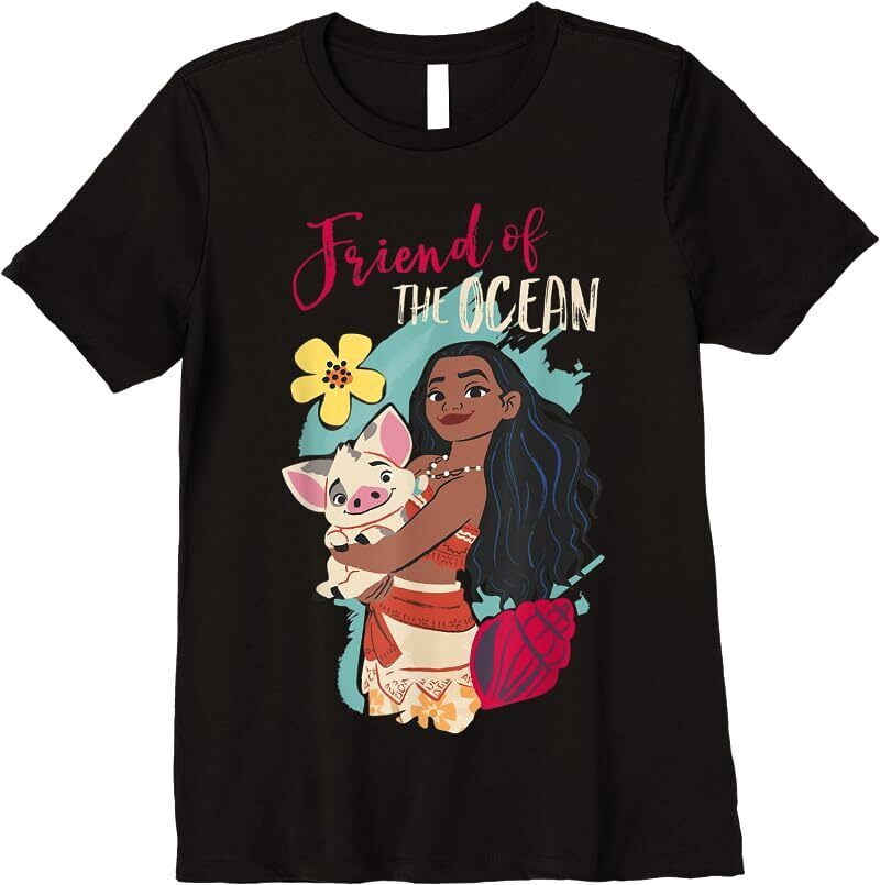 Disney Moana Pua “Hug Friend Of The Ocean” T-Shirt - Walmart.com